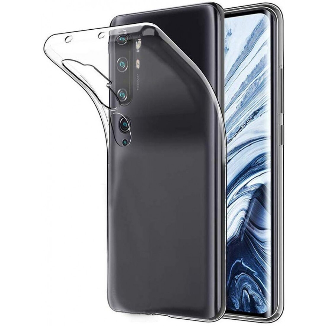 Чехол силиконовый для Xiaomi MI Note 10/Mi Note 10 Pro/CC9 Pro, прозрачный