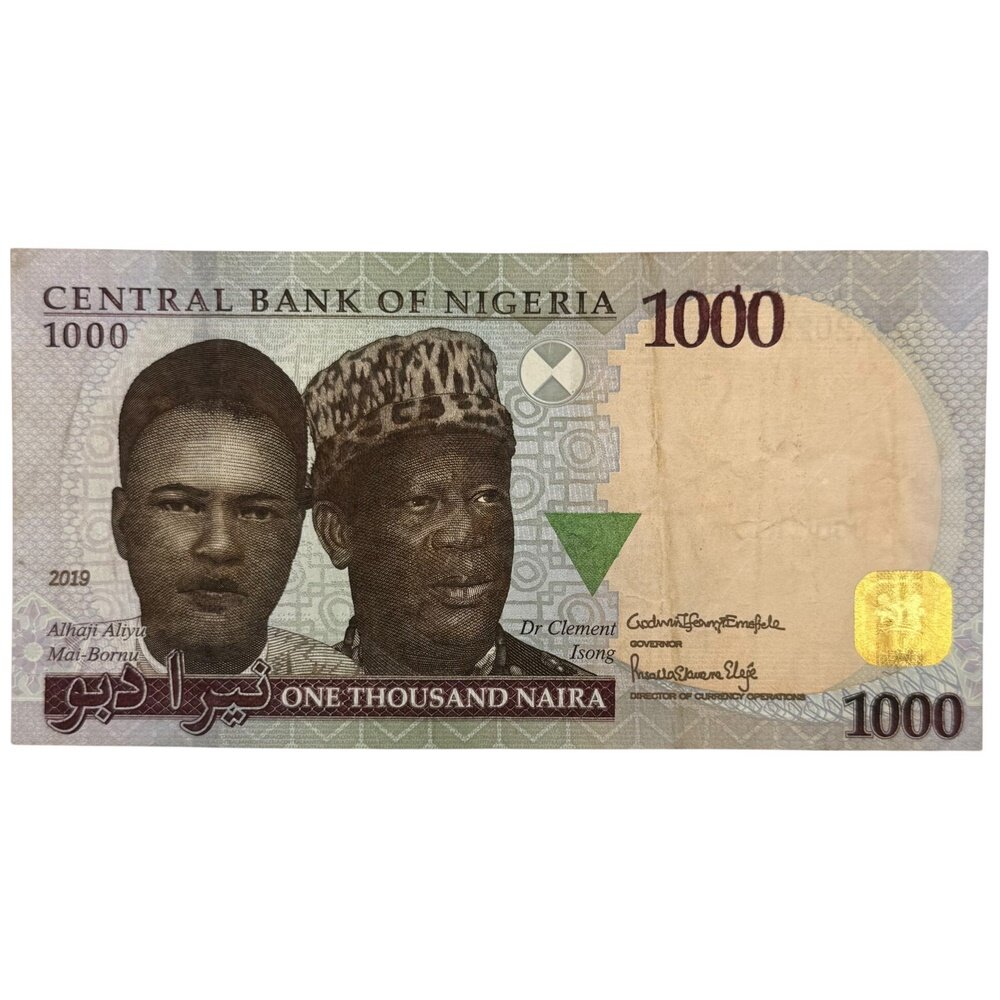 Нигерия 1000 найр 2019 г. (Серия E-39)