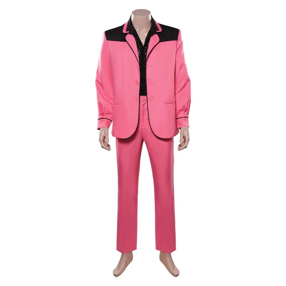 Косплей костюм Presley красный белый oloey Розовый, M, 1