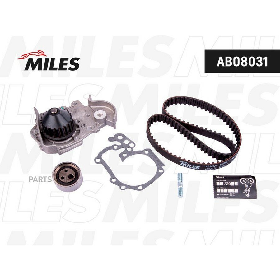 MILES AB08031 Комплект ремня ГРМ RENAULT LOGAN/SANDERO (Z=96) 8V 04- (с помпой) ()