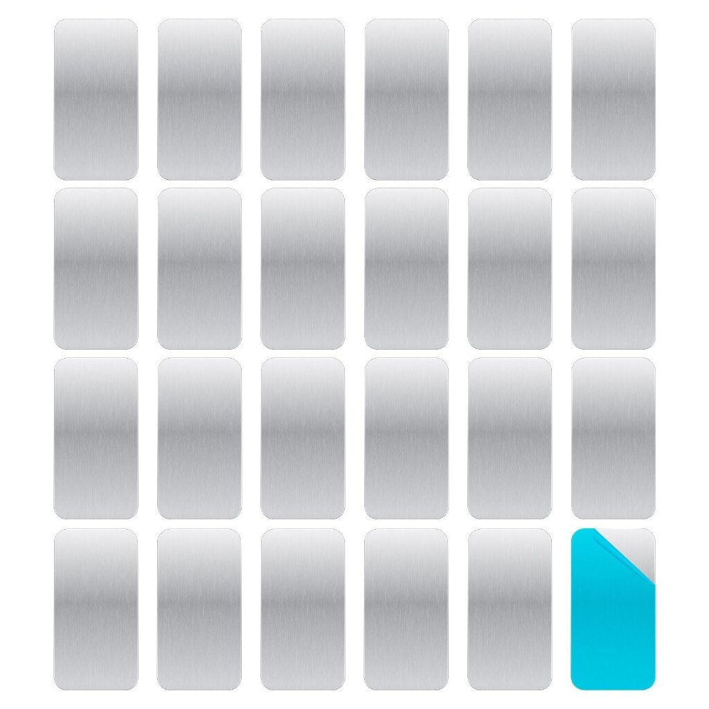 24 шт. Железные полоски Клейтные металлические пластины для магнитного держателя крепления автомобиля устойчиво