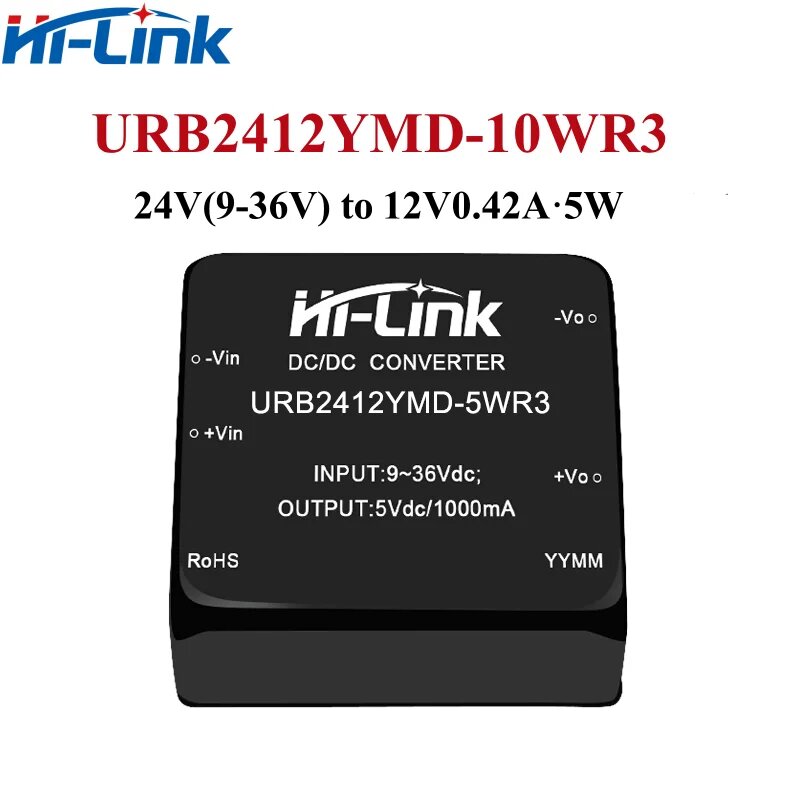Hi-Link URB2405YMD-5WR3 блок питания 5Вт 5 PCS, URB2412YMD-5WR3