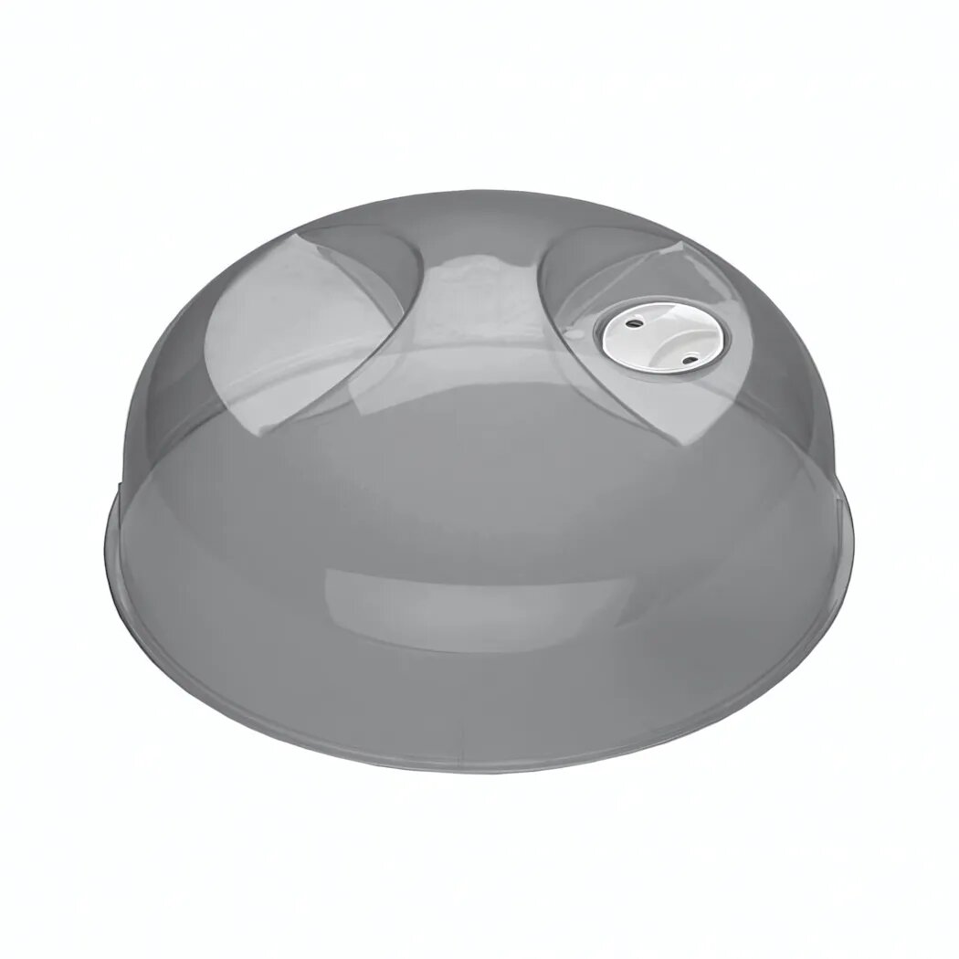 Крышка для микроволновки и холодильника d-25см, черная, с клапаном