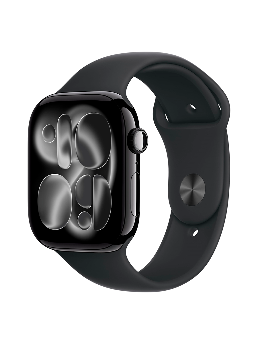 Apple Watch Series 11 46 мм GPS 64 Гб черный корпус из алюминия черный спортивный ремешок M/L