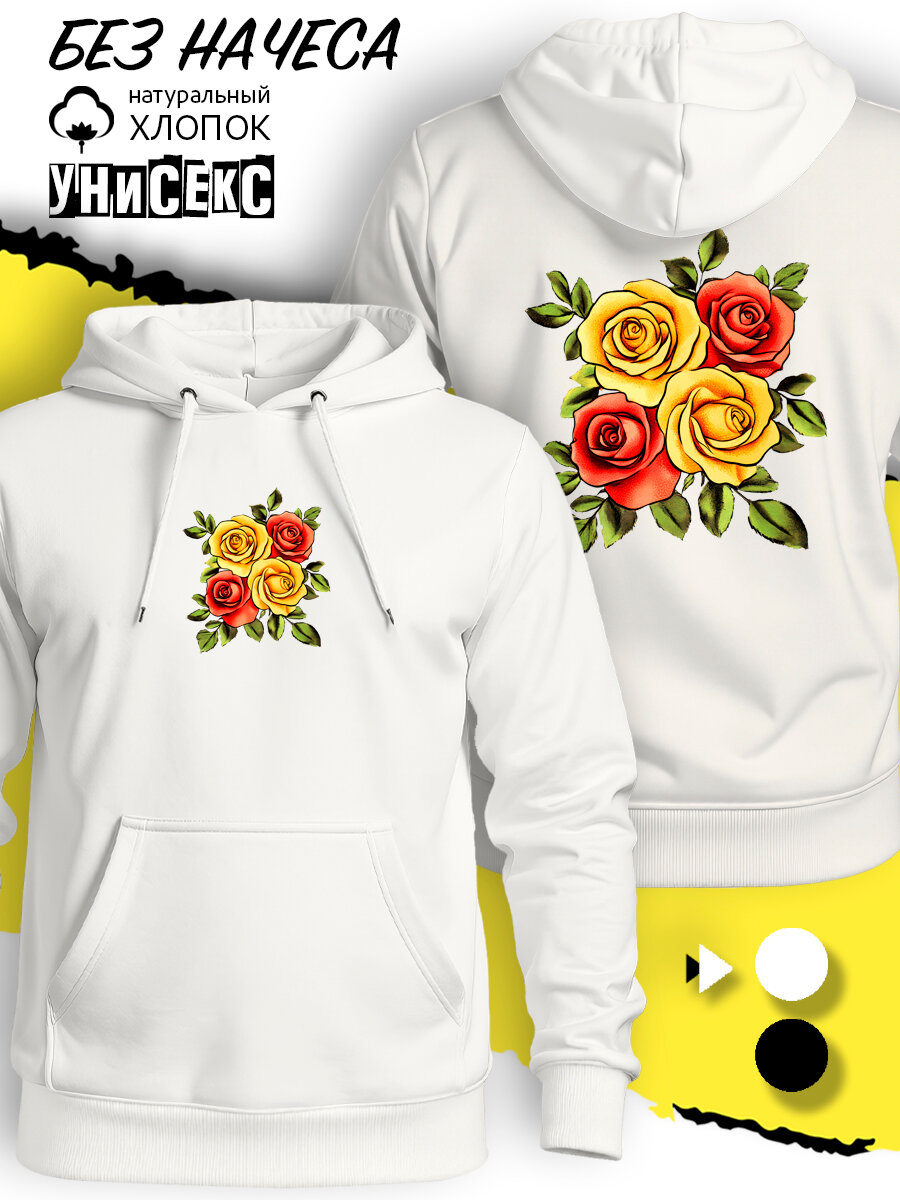 Худи Толстовка свитшот с розами
