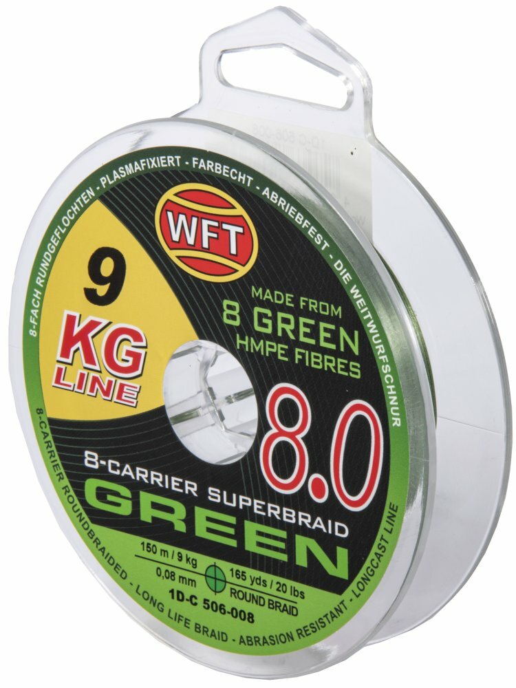 Шнур плетёный WFT KG x8 Green 150/008