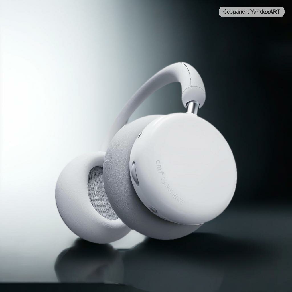Наушники CMF Headphones Pro by Nothing, с шумоподавлением, Bluetooth 5.4 Light Grey