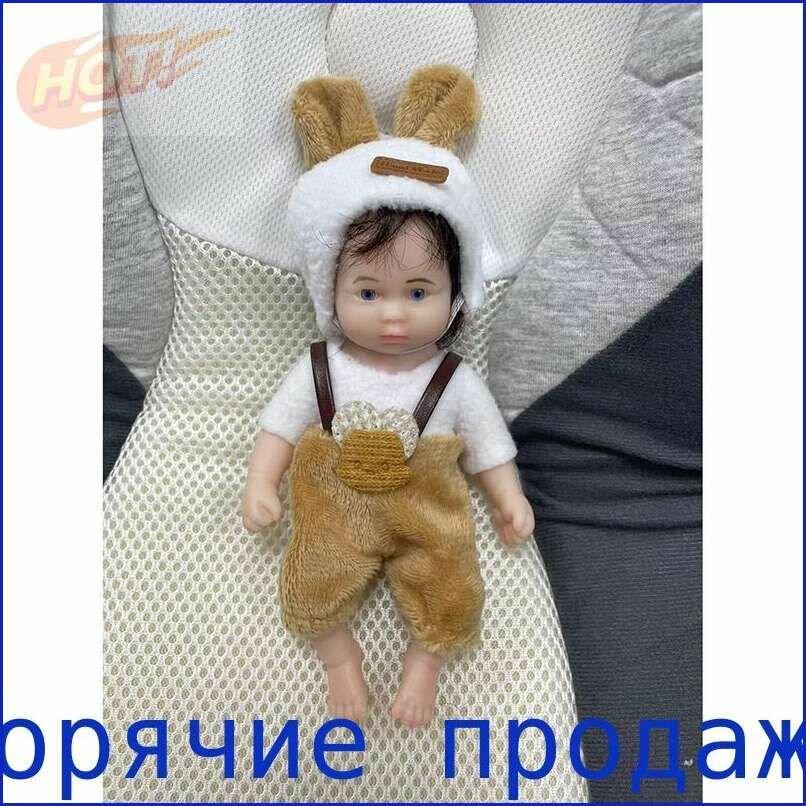 17 см мини-кукла Реборн, Мягкая силиконовая кукла-Реборн для мальчика