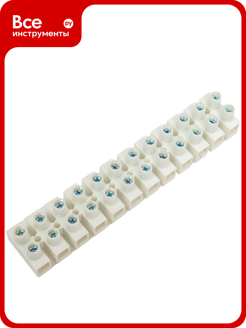 Клемник DKC Полипропилен белый,12р,85С,450V,76A,16мм. кв. 1шт 43512PL B