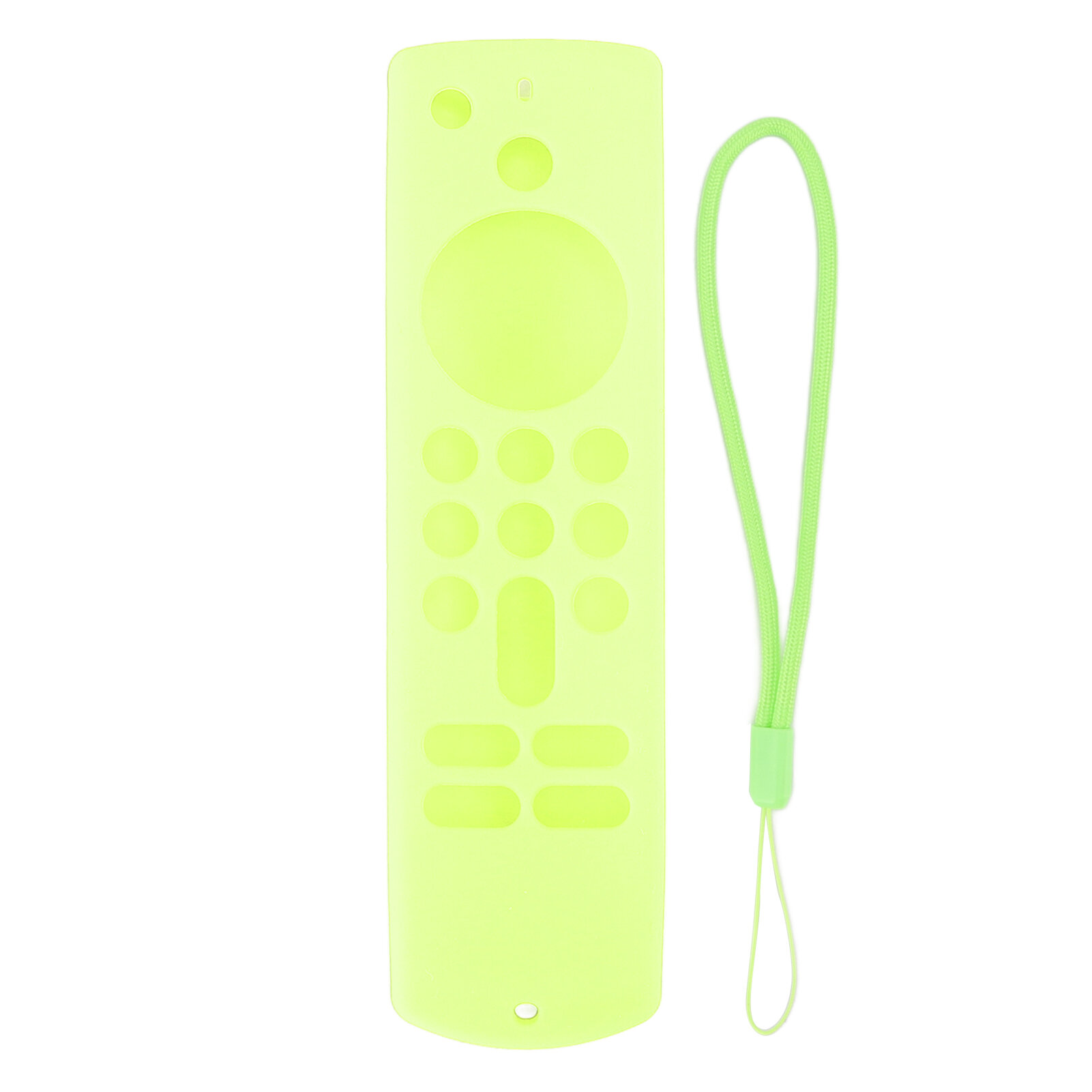Силиконовый чехол для пульта дистанционного управления Fire TV Stick, противоскользящий защитный чехол со шнурком, флуоресцентный зеленый 3-го поколения