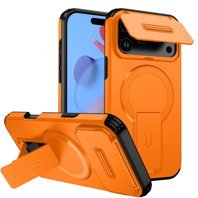 Чехол Для Apple iPhone 17 Pro Max / Айфон 17 Про Макс, soft touch, чехол-кардиомонитор, поликарбонат (PC), защита камеры, ударопрочный, встроенная подставка, усиленные углы, Apple, iPhone 17 Pro Max,