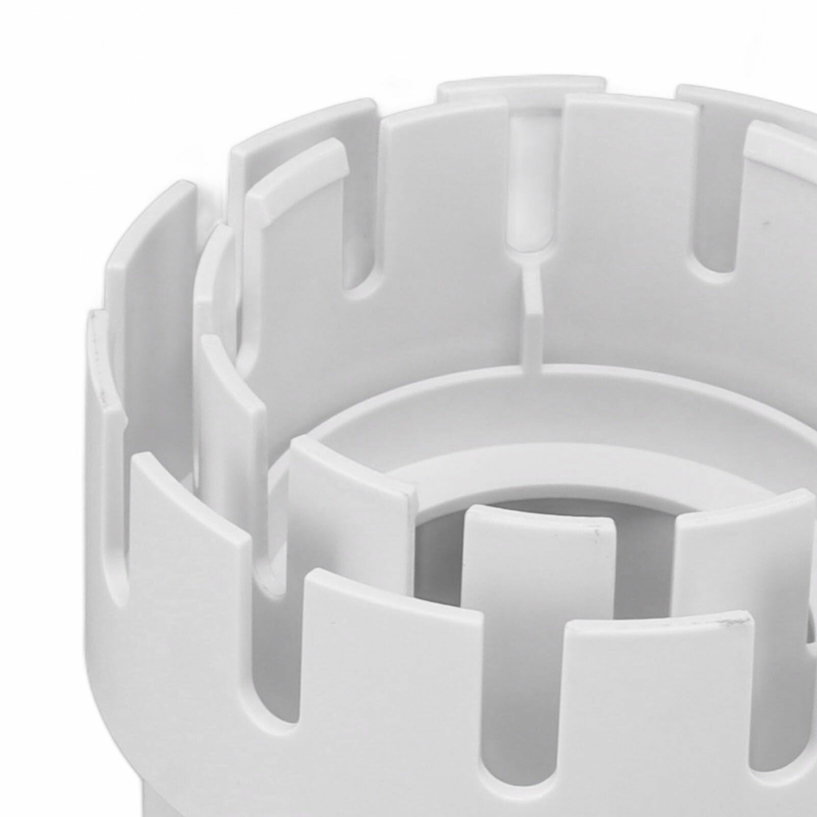 Переходник для водосточной трубы Пластиковый сливной адаптер Сменный соединитель преобразователя водосточной трубы с винтами Белый S 2x3 дюйма