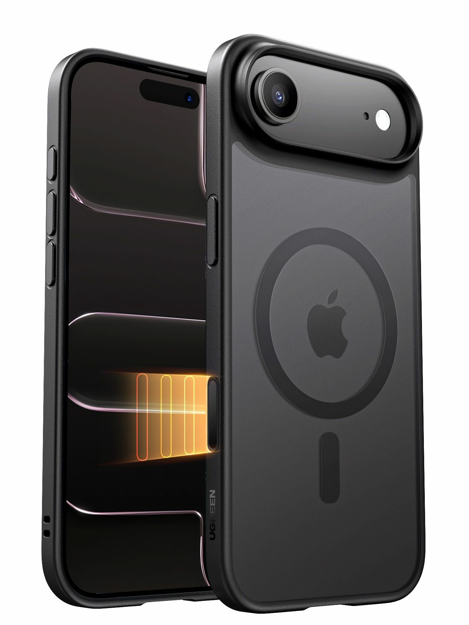 Чехол защитный с поддержкой MagSafe UGREEN CA247 (95988) Magnetic Protective Case for iPhone 17 Air 6,5'. Цвет: прозрачный