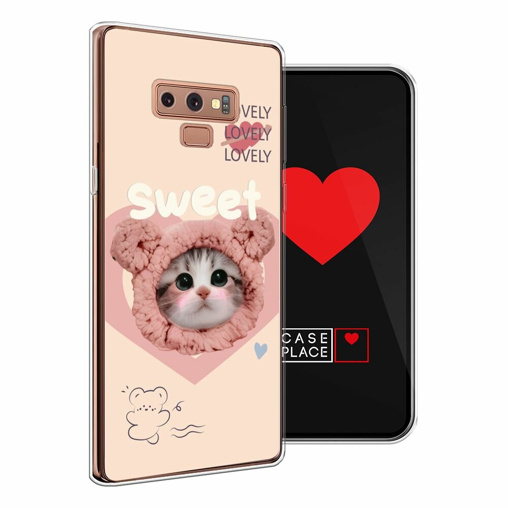Чехол на Samsung Galaxy Note 9 / Самсунг Галакси Нот 9 с принтом "sweet lovely kitten 1" — фото 1