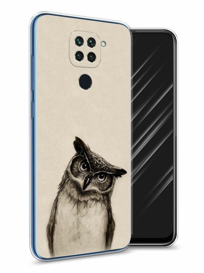 Чехол на Xiaomi Redmi 10X/Note 9 / Сяоми Редми 10Х/Редми Нот 9 с принтом "Сова"