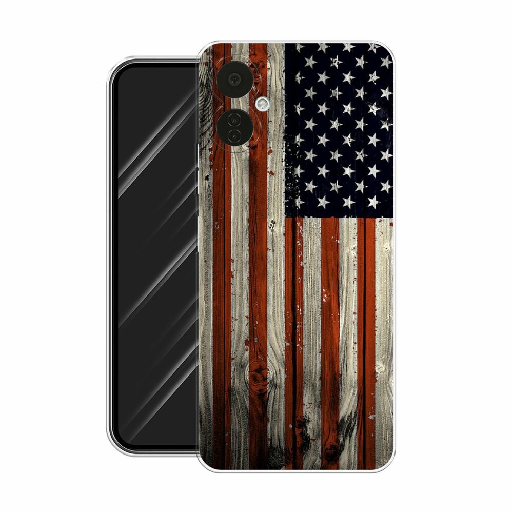 Чехол на Tecno Camon 19 Neo / Техно Камон 19 Нео с принтом "США" — фото 1