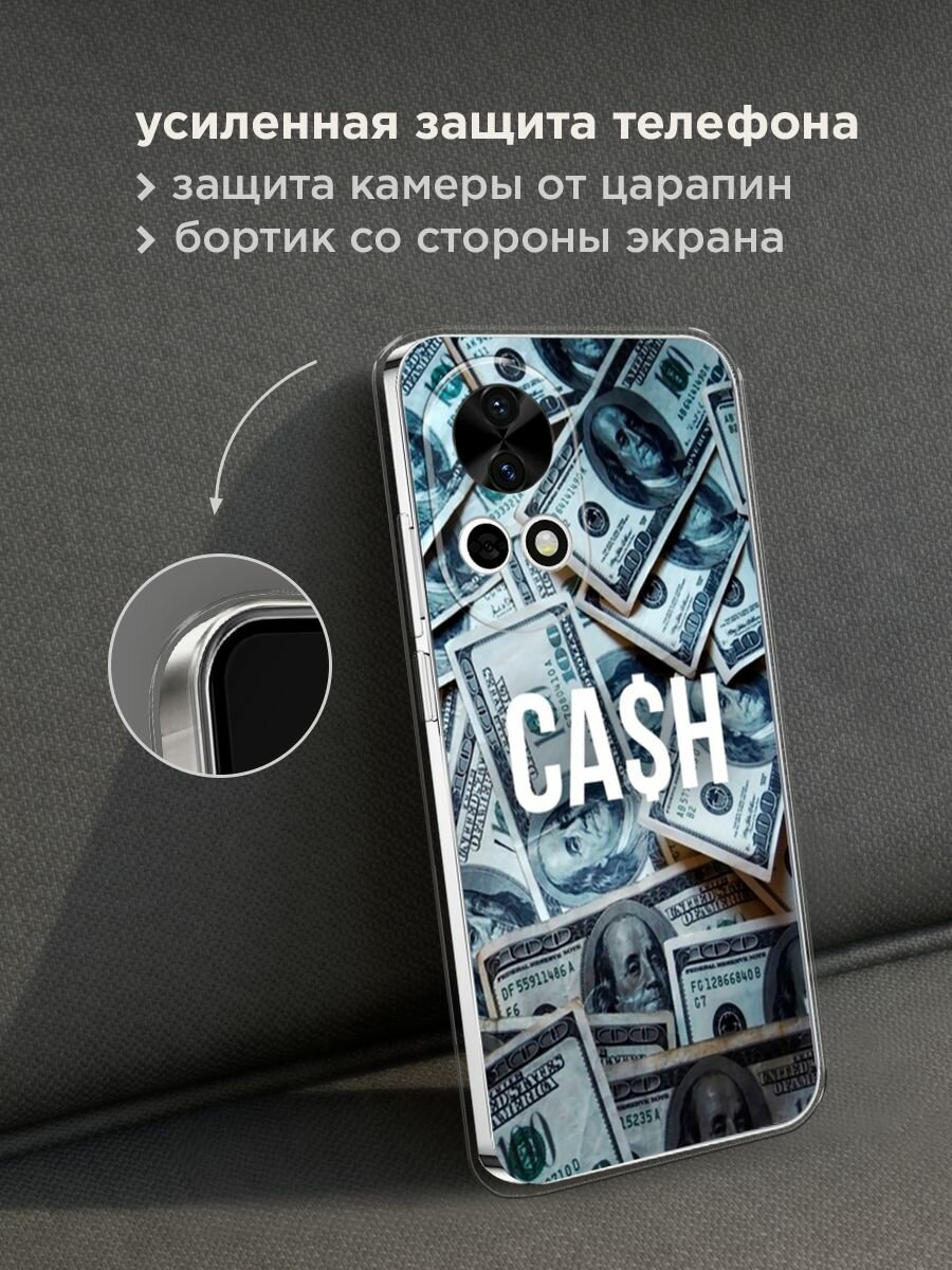 Чехол на Huawei Nova 12/Nova13 / Хуавей Нова 12/Нова 13 с принтом "Cash" — фото 1