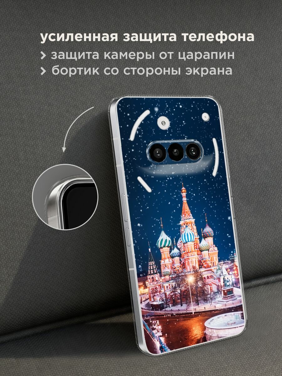 Чехол на Nothing Phone 3a / Нотинг Фон 3а с принтом "Москва 1" — фото 1