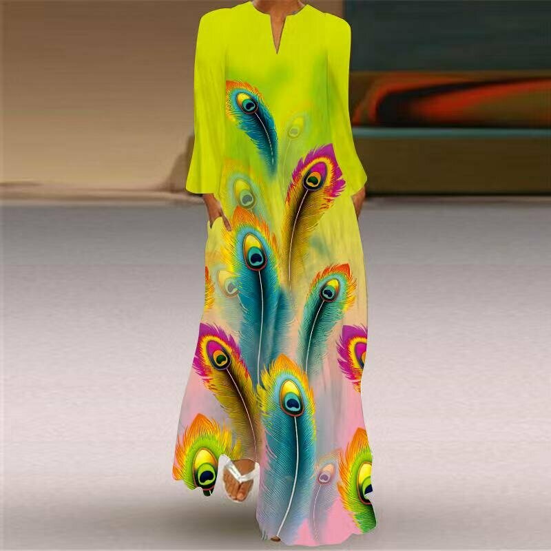Платье  Базовая коллекция, размер M, черный, желтый