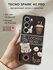 Чехол на Tecno Spark 40 Pro / Текно Спарк 40 Про с принтом "Lucky bear coffee 1"