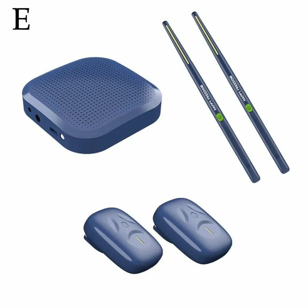 Виртуальные электрические барабанные палочки с палочками, педалью, Bluetooth и 8 голосами Электронный барабанный набор для взрослых, детей, подарков