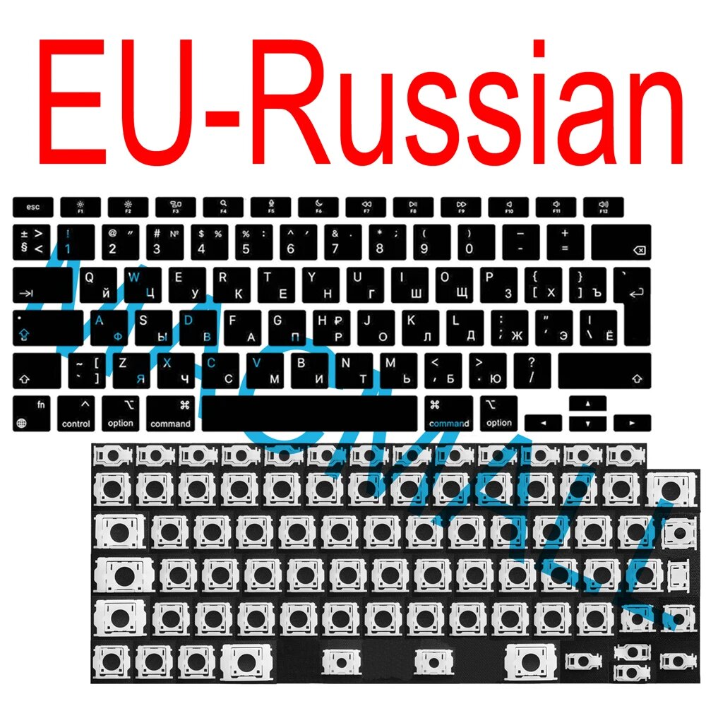Сменные клавиши для Macbook Air Retina 13" M1 A2337 EMC 3598 ewkft EU-Russian