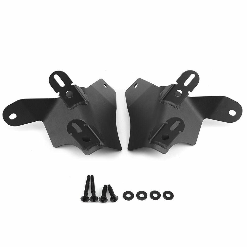 Кронштейн рабочего фонаря на передней стойке, двойное нижнее лобовое стекло, комплект креплений для светодиодных кубических ламп, подходит для Jeep Wrangler JL 2018 2019