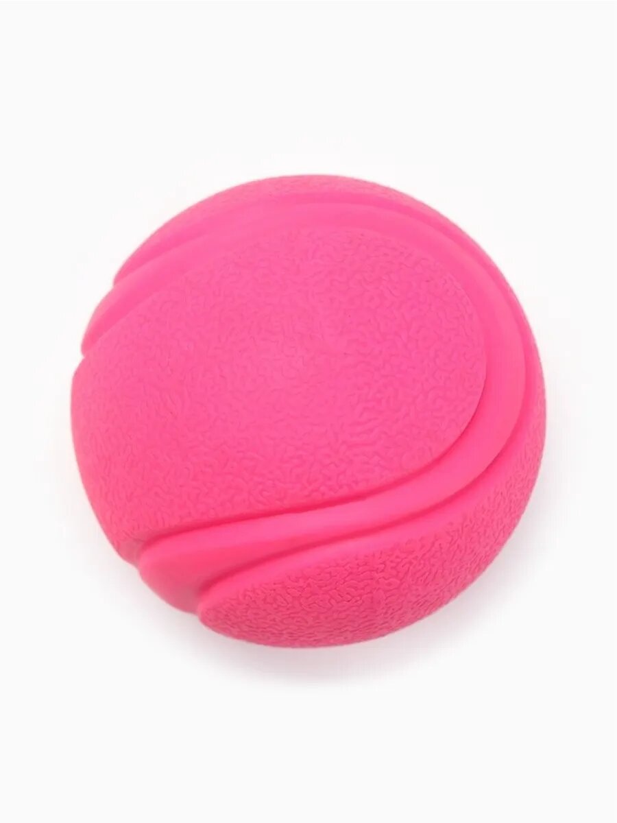 Яркий розовый прыгучий мячик TPR, 6 см