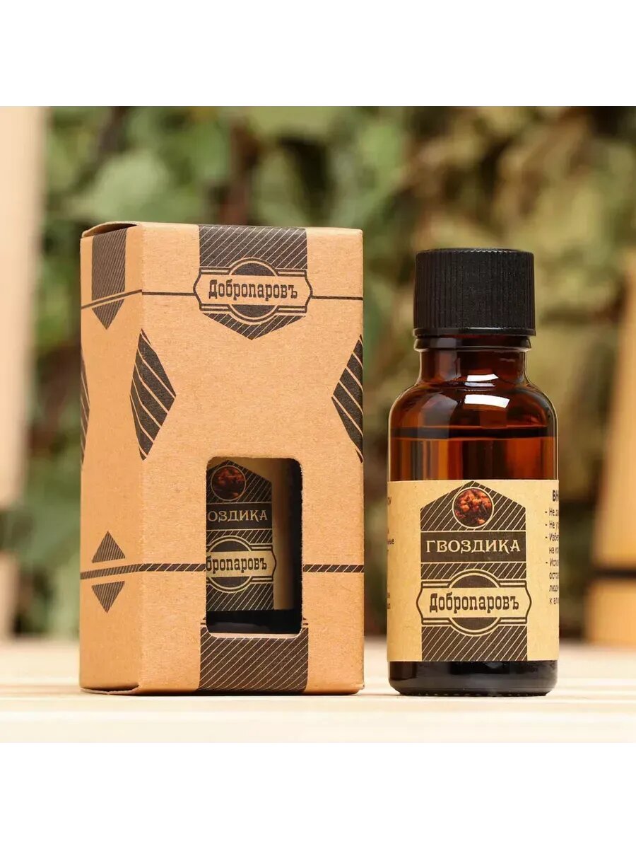 Масло эфирное Гвоздика 20мл, Добропаровъ