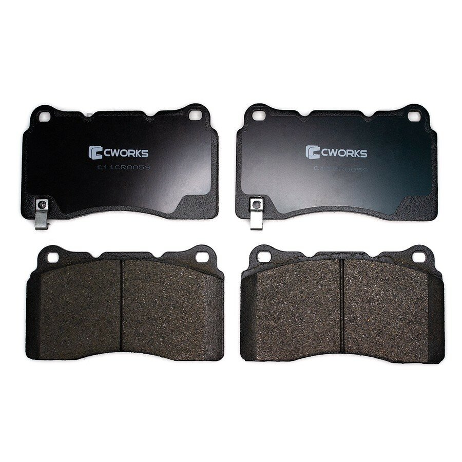 CWORKS Тормозные колодки передние, Low Metallic (Замена для C11CR1065)