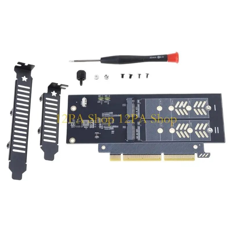 Адаптер M.2 к PCIe для двух SSD