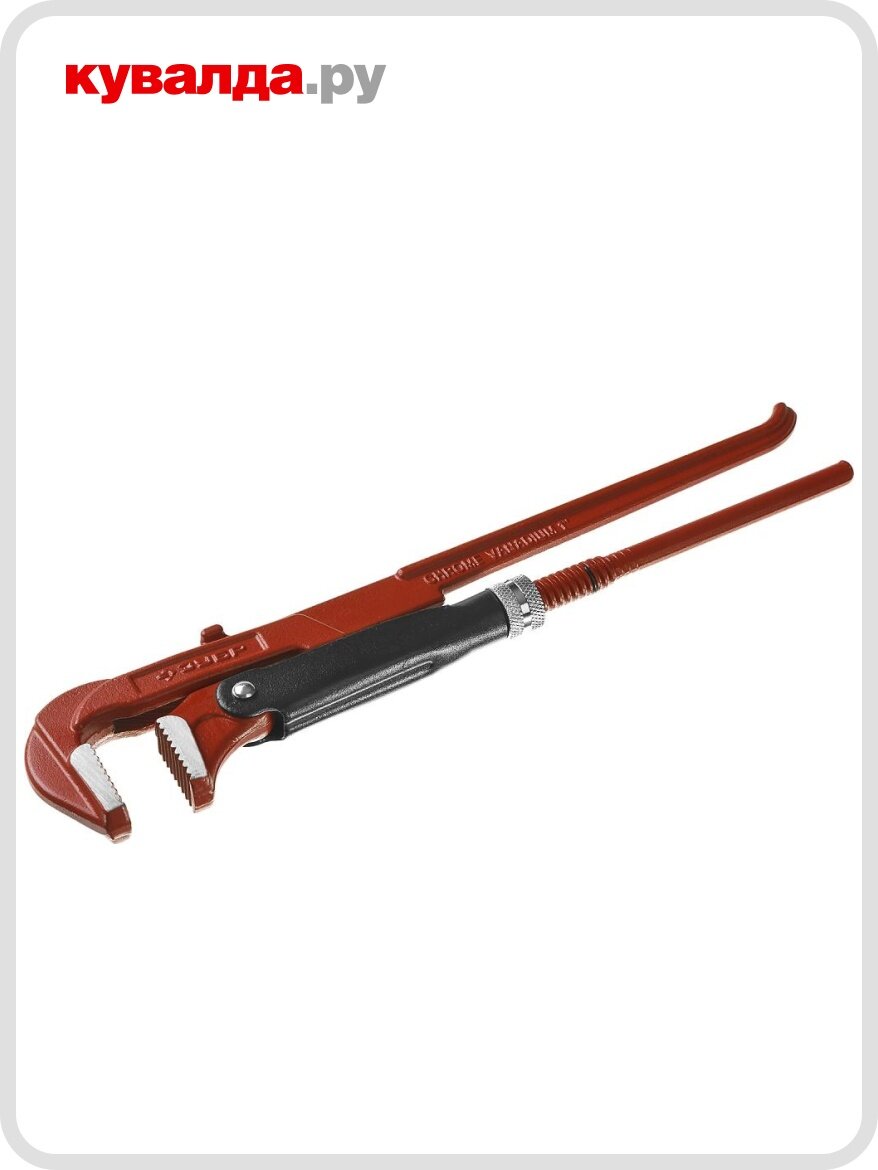 Ключ трубный ЗУБР мастер №1, прямые губки