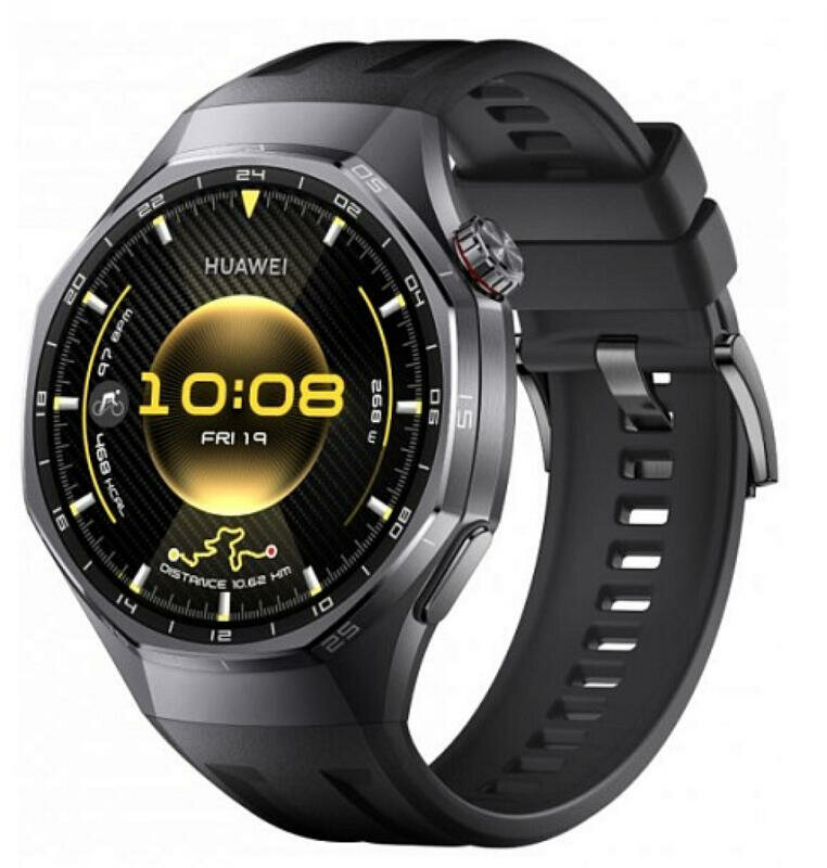 Умные часы Huawei Watch GT 6 Pro, 46mm, Titanium Black Fluoroelastomer (ATM-B29), (Черный)