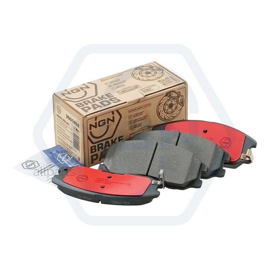NGN 3501452 Колодки тормозные керамические передние CHEVROLET Captiva 06> OPEL Antara 06>