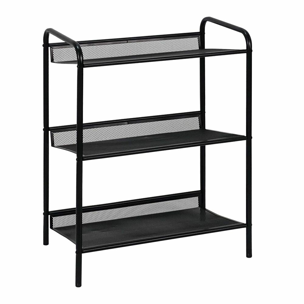 Подставка для обуви 3 полки Женева 13, 45х27х60 см черная