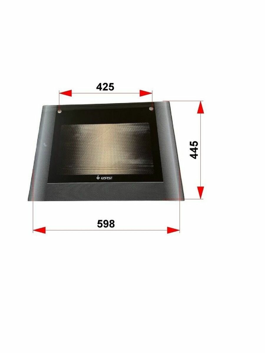 Стекло панорамное (наружное) Gefest ДА602.18.1.000-14