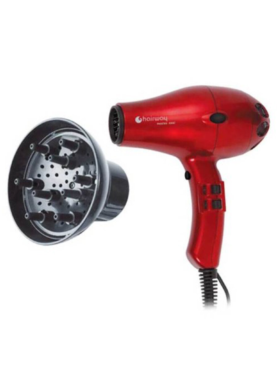 Фен Hairway Phoenix Ionic, мощность 1800-2000 Вт, 2 скоростных режима, 4 температурных — фото 1