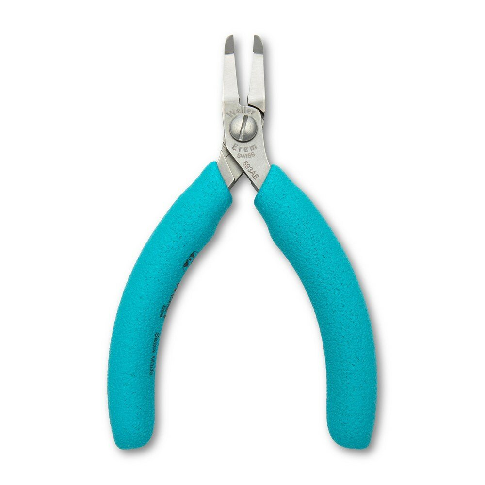 Остроконечные кусачки Weller Erem 593AE, загнутая, узкая головка, ESD безопасные, длина 115 мм