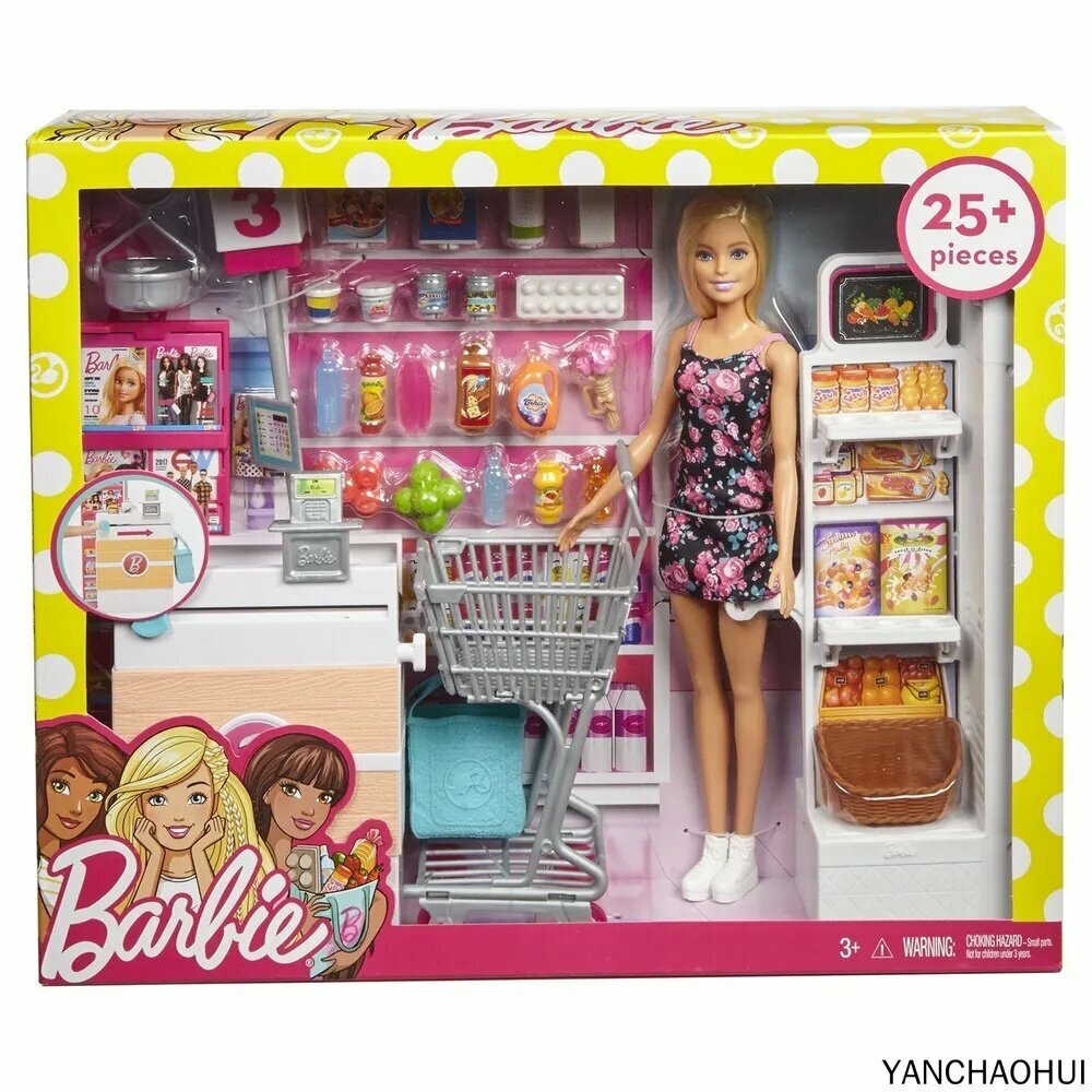 Игровой набор Barbie Супермаркет FRP01