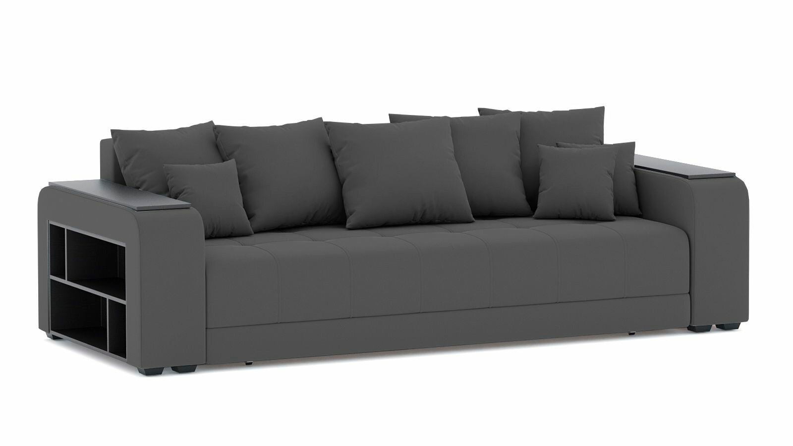 Диван - кровать Дубай, еврокнижка, пружинный блок, 260*80*110, велюр Зара Грей 18