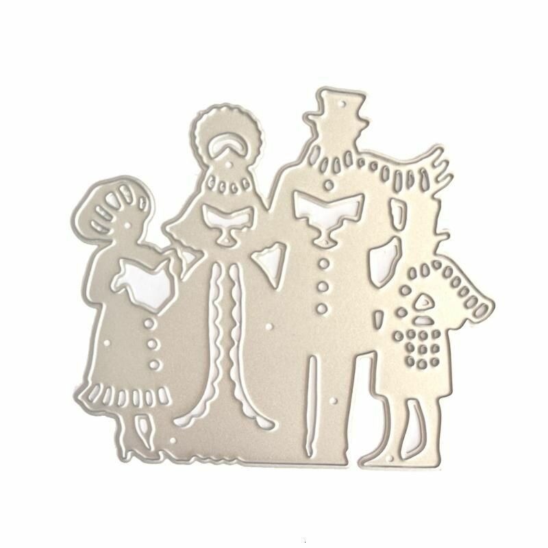 Четыре металлических штампа для вырезания фигурок