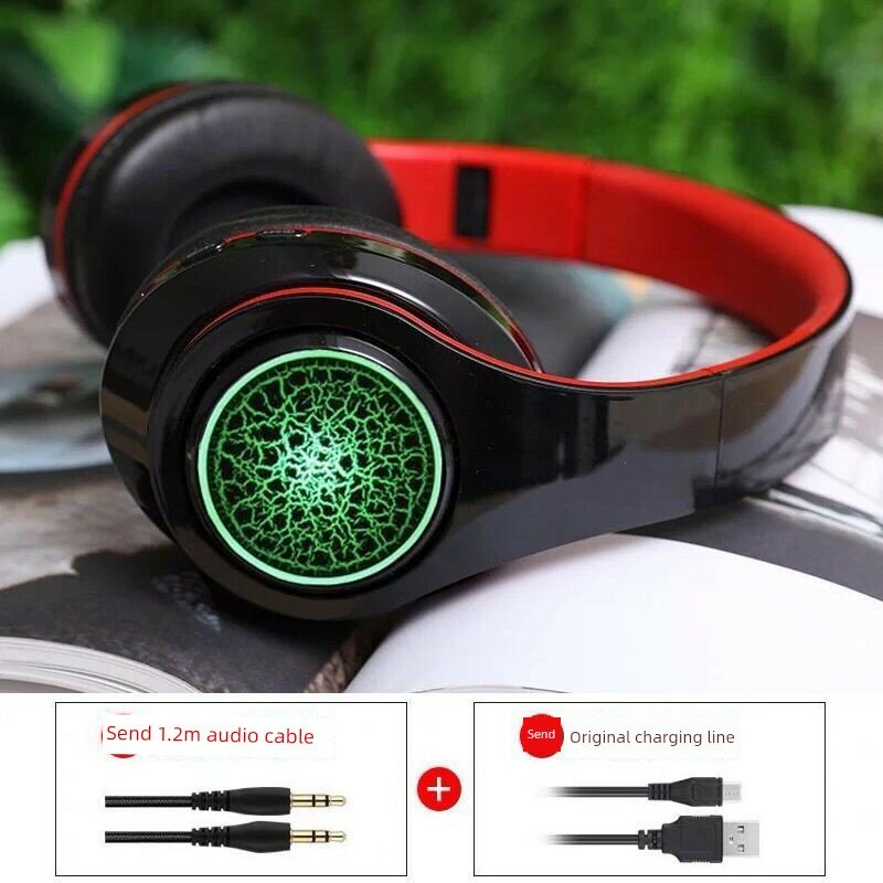 Светящаяся Bluetooth-гарнитура, сабвуфер, высококачественная беспроводная игровая гарнитура для мобильных телефонов,