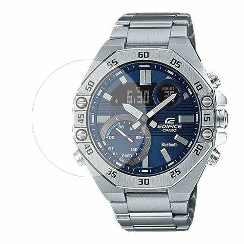 Скрин Мобайл защитный экран для часов Casio ECB-10D-2A из гидрогелевая плёнка прозрачная