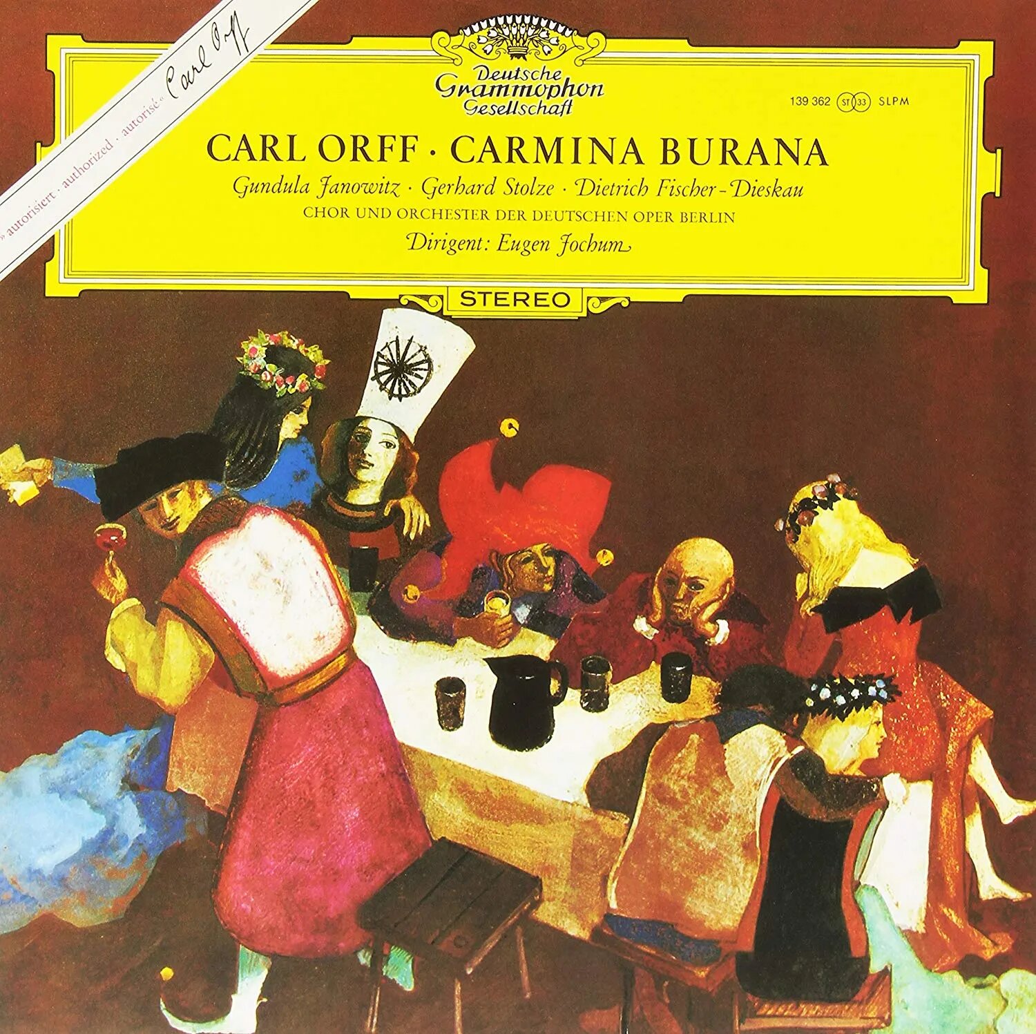Виниловая пластинка Eugen Jochum - Orff: Carmina Burana (Analogue) (Limited Edition, Black Vinyl LP)