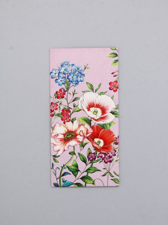 Конверт для денег Цветы, маки, 16,5 х 8 см, 10 шт.