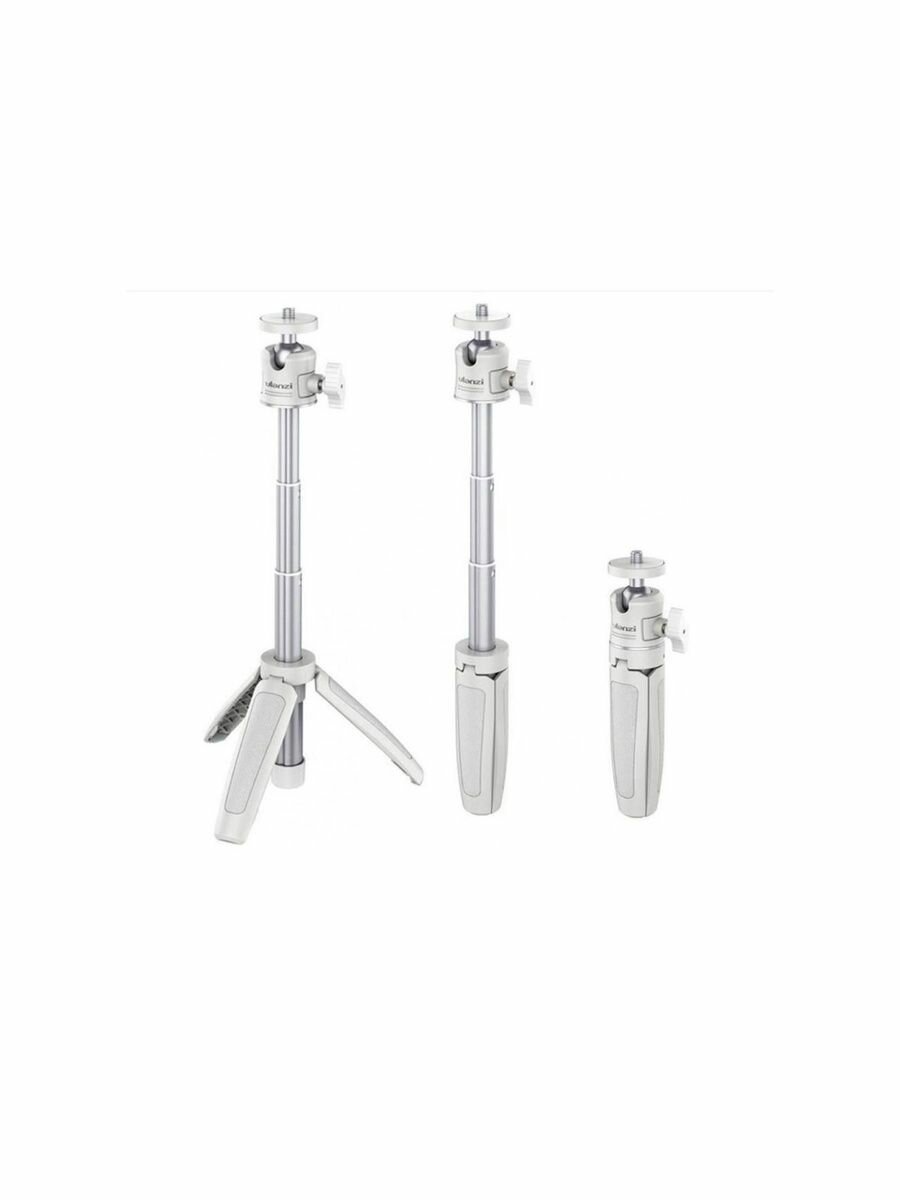 Настольный телескопический штатив Ulanzi MT-08 белый для телефона, фотокамер и экшн-камеры