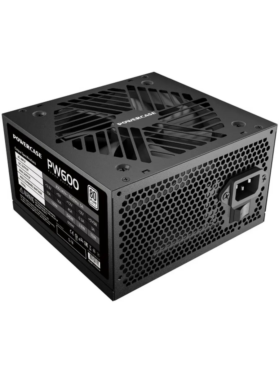 Блок питания PW600, 600W, 80+ Standart