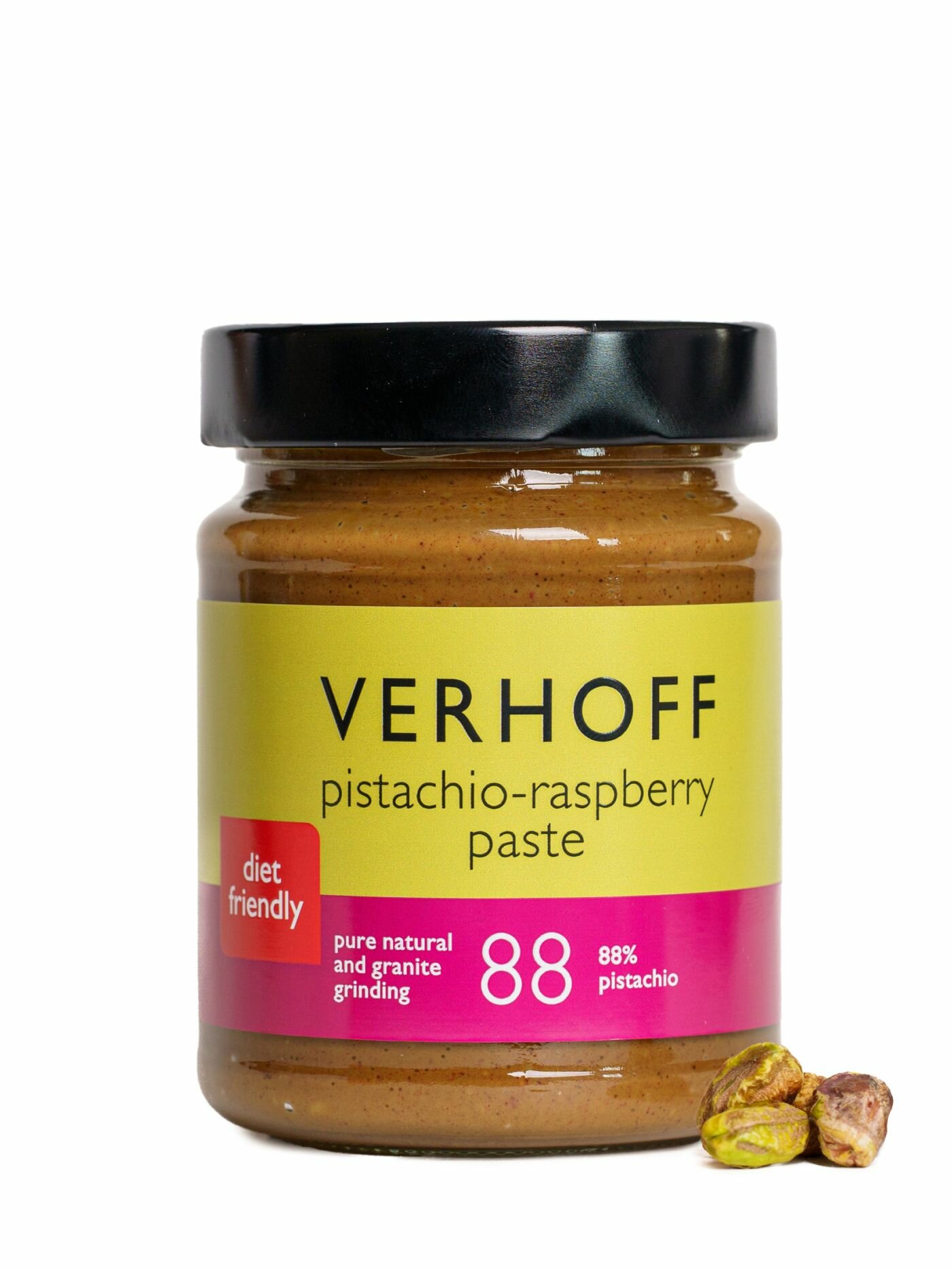 Фисташковая паста VERHOFF с малиной, 200г