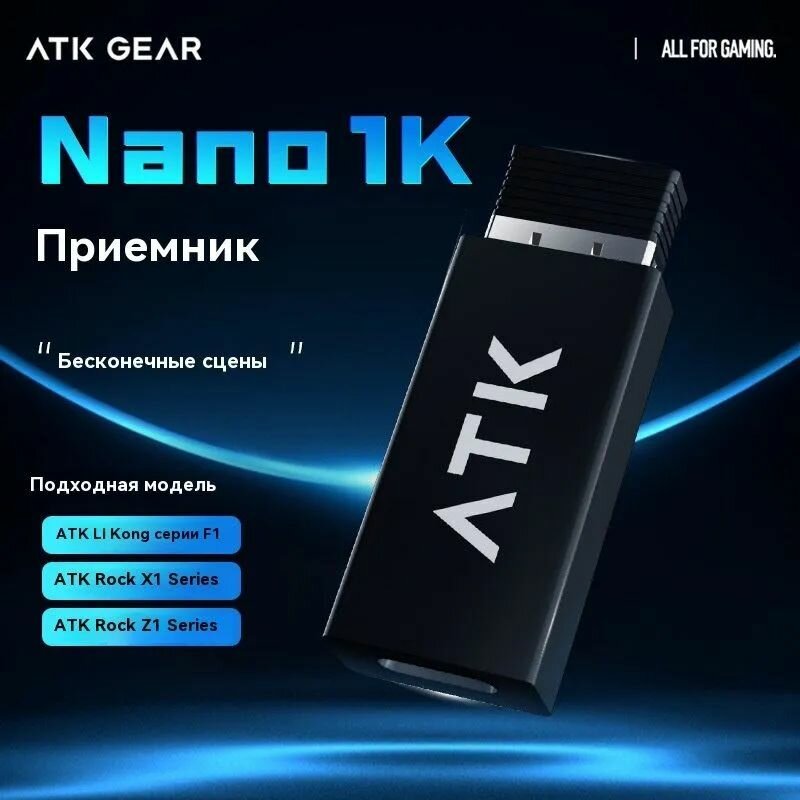 Приемник Nano 1K, подходит для мышей серий Raykong X1/F1/Z1