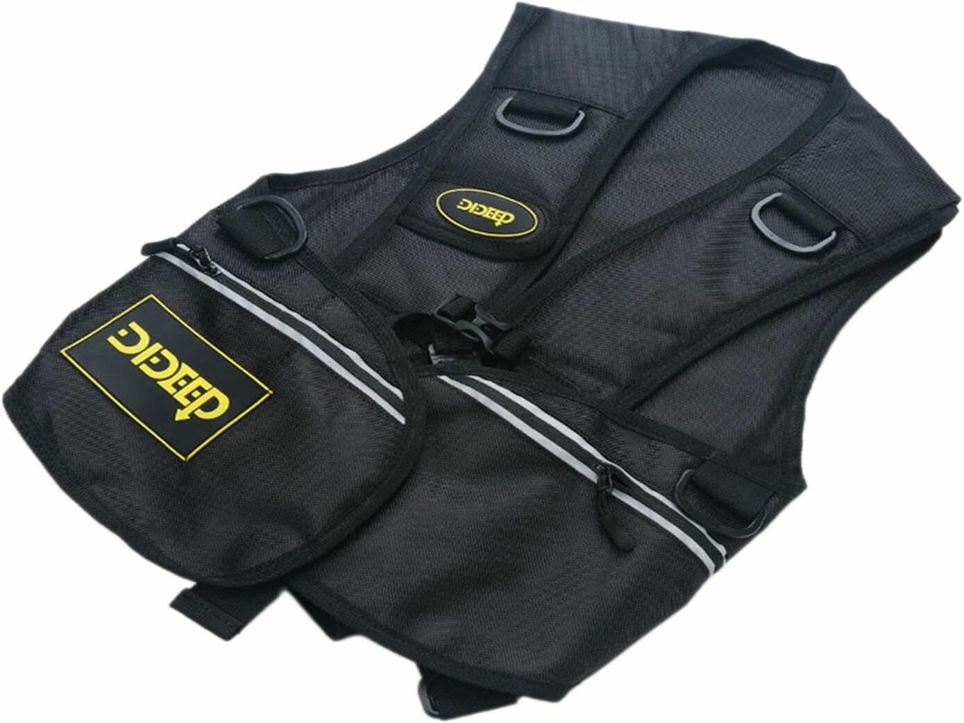 Жилет для дайвинга DIDEEP, 2-литровый нейлоновый жилет для водных видов спорта без рукавов, пристегнутый ремнем безопасности
